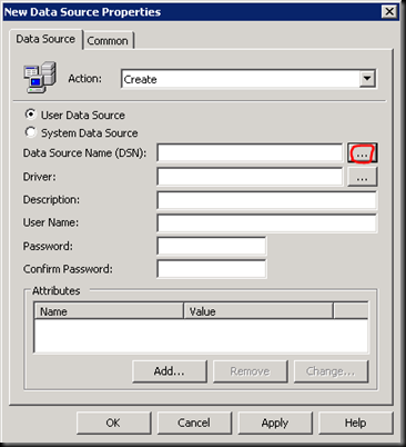 Create a User DSN from GPOs in Windows Server 2008 R2